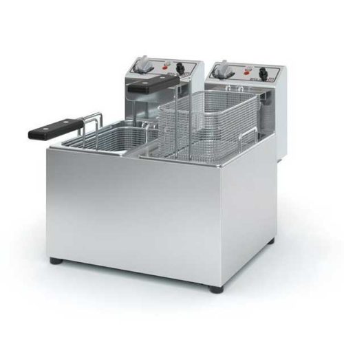 ΦΡΙΤΕΖΑ ΕΠΑΓΓΕΛΜΑΤΙΚΗ ΔΙΠΛΗ 4+4Lt F1004 ⋆ εξοπλισμός εστίασης ...
