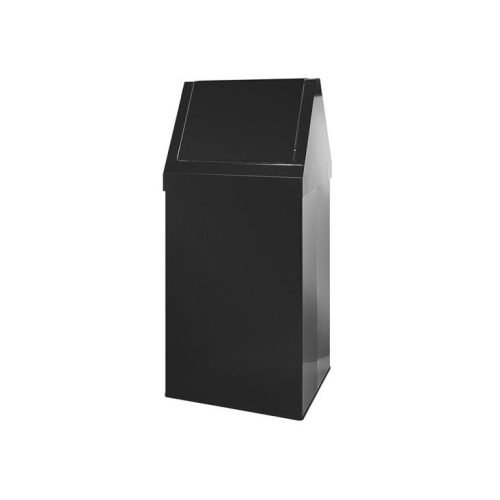 Κάδος INOX με αιωρούμενο καπάκι μαύρος 30x30x75CM – Εξοπλιστική Ελλάδος ...