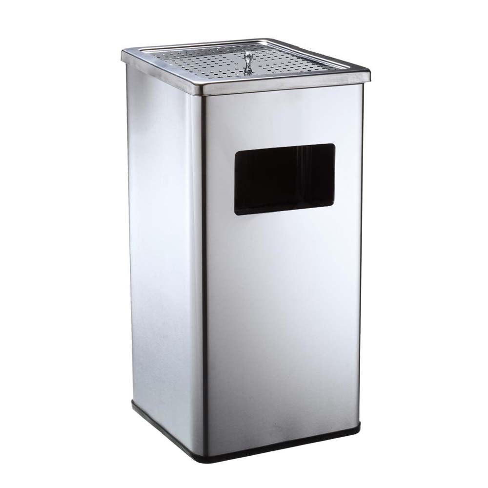 Σταχτοδοχείο επιδαπέδιο τετράγωνο INOX 33x33x60cm – Εξοπλιστική Ελλάδος ...